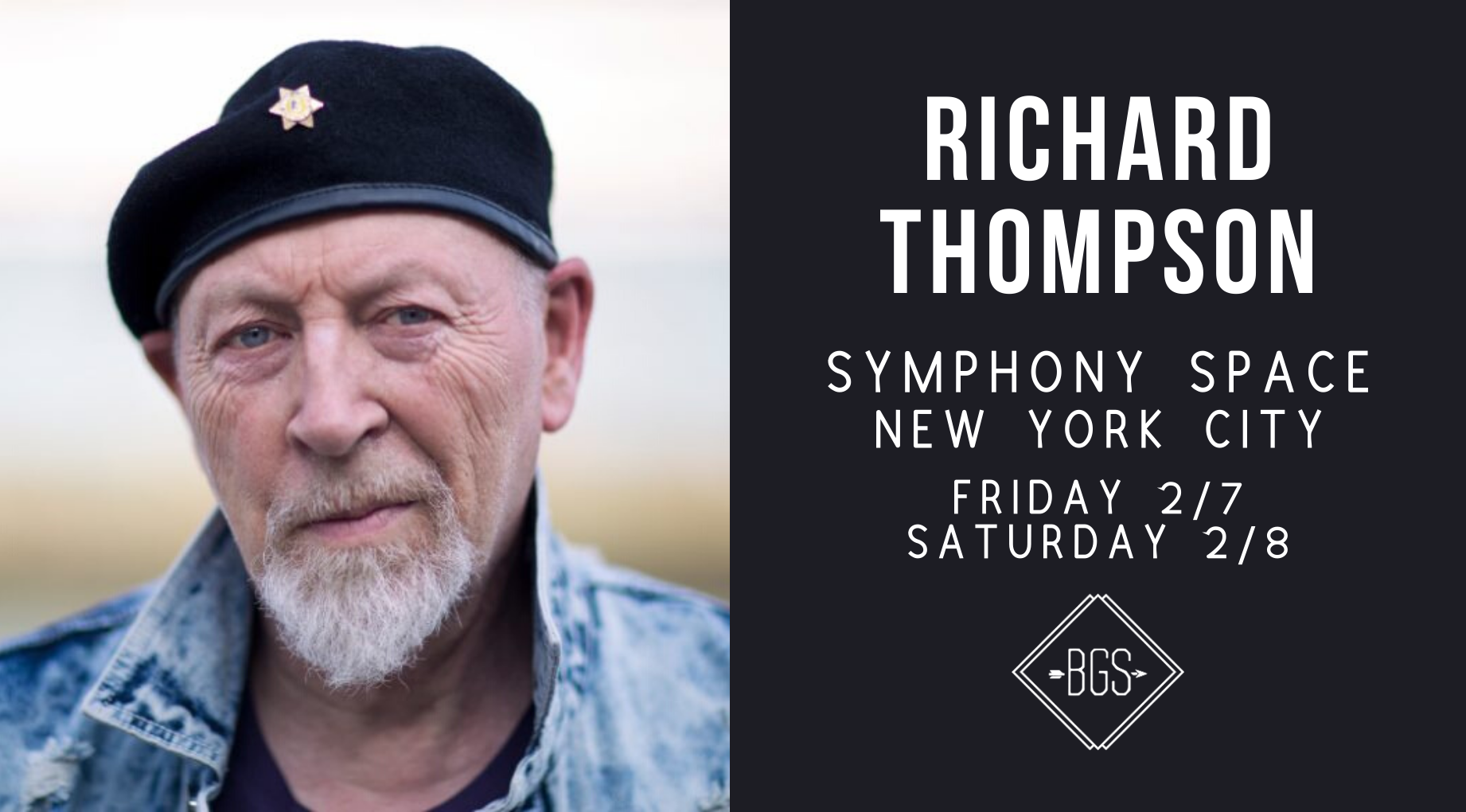 BGS Presents Richard Thompson: All Requests Live! @ Symphony Space (NYC ...